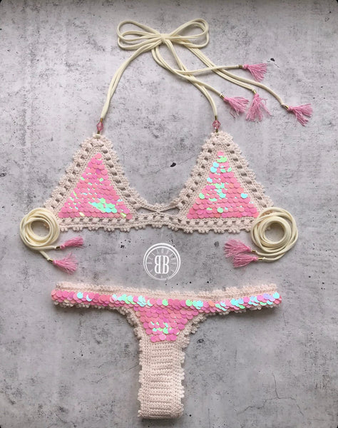Cherry Blossom Crochet Bikini – beijobaby